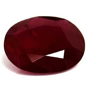 1.03 Karat Oval Form Ruby Gemstone
