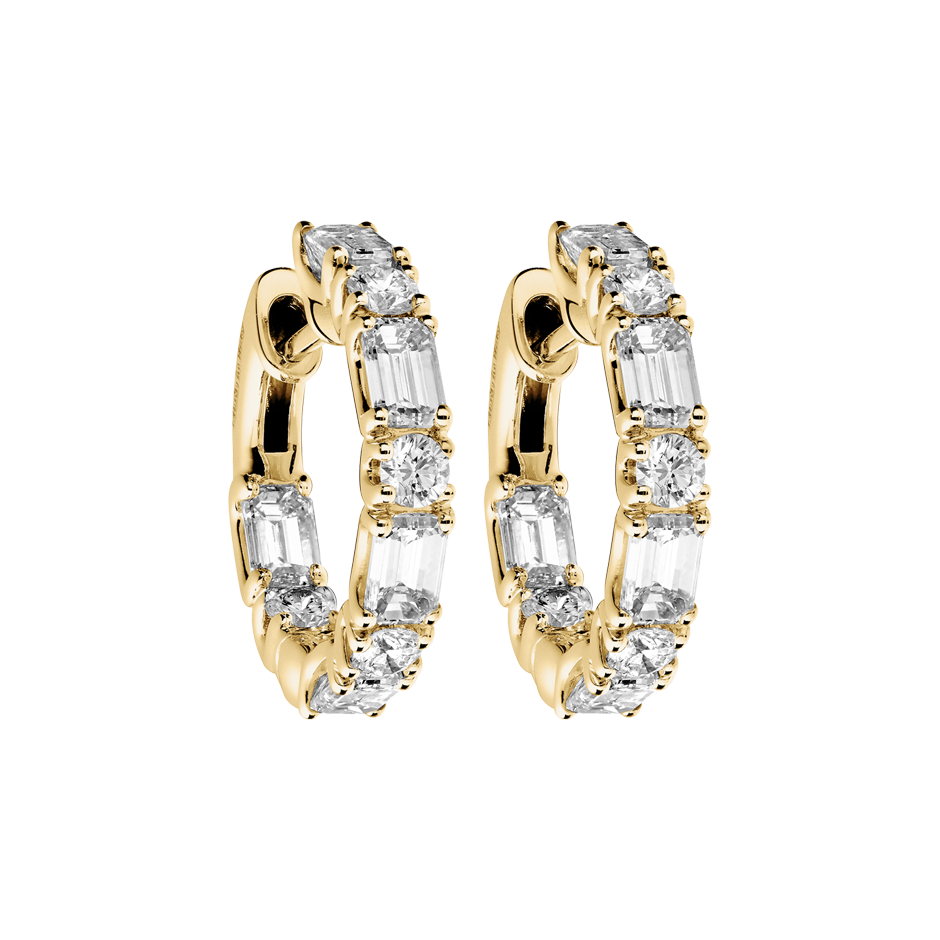 Diamant Creolen IX