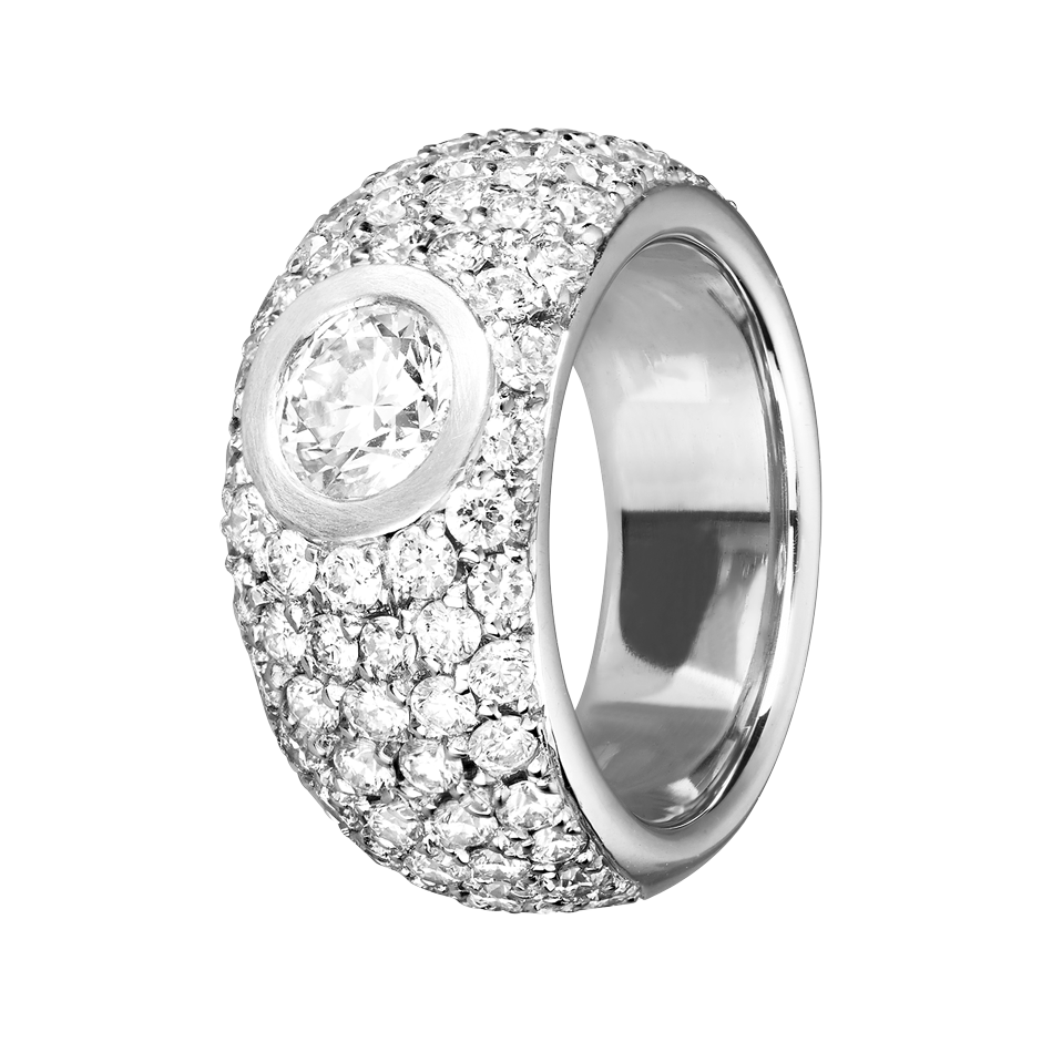 Diamond Snow Ring 77 Diamanten